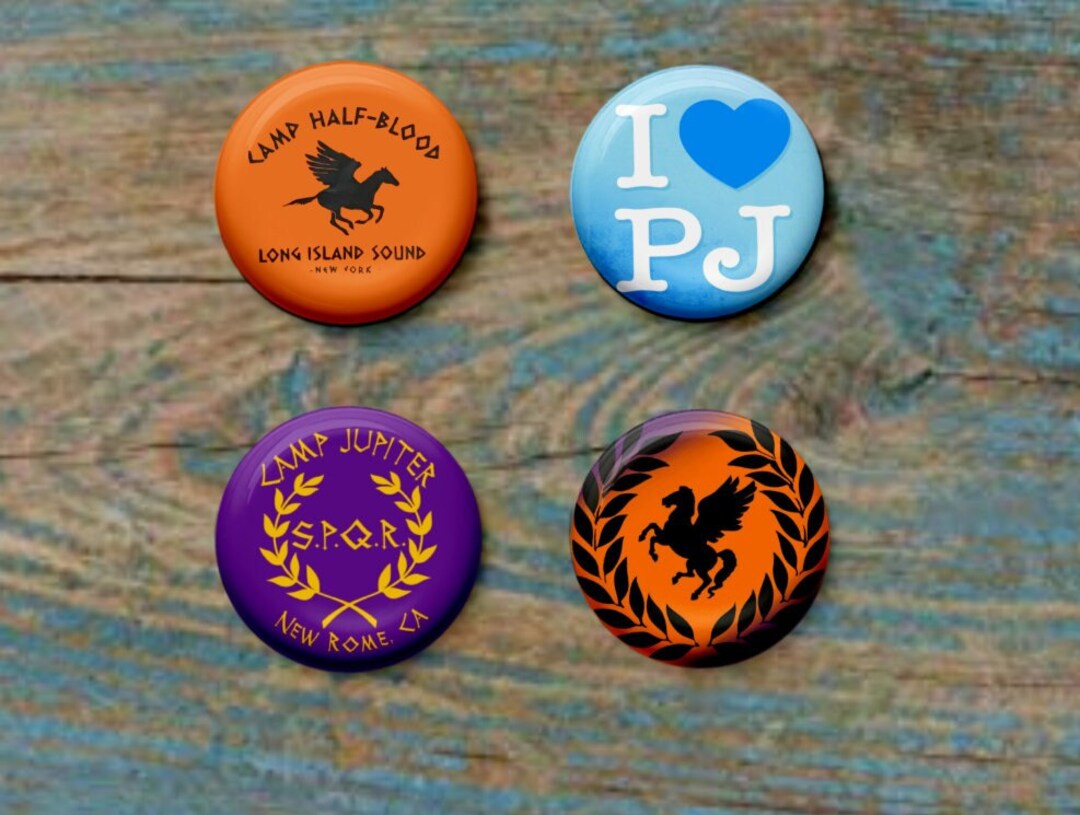 Percy Jackson Pinback Buttons - Etsy
