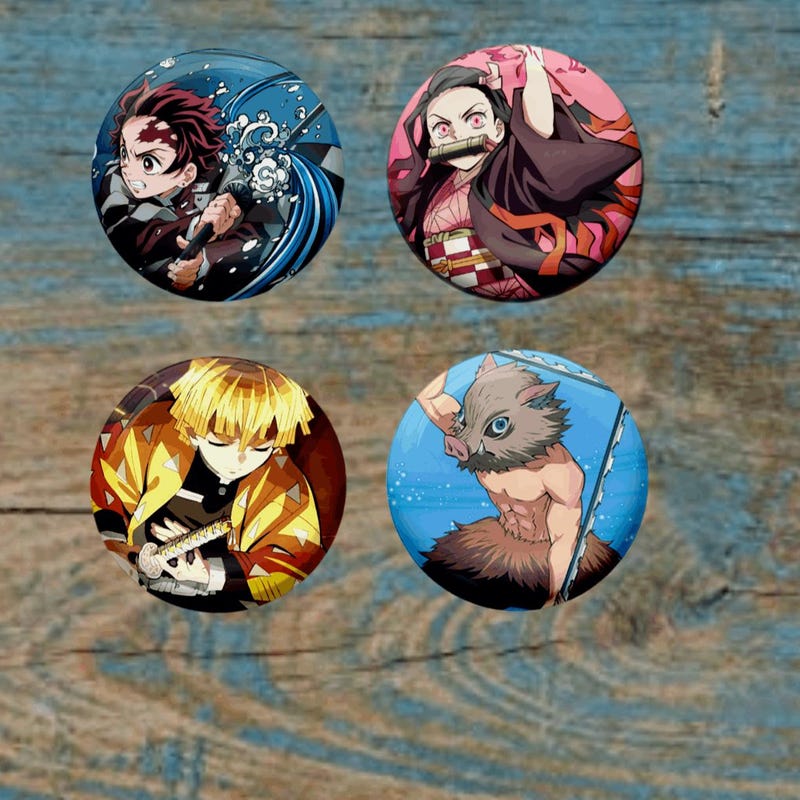 Demon Slayer Pin Badge - Etsy