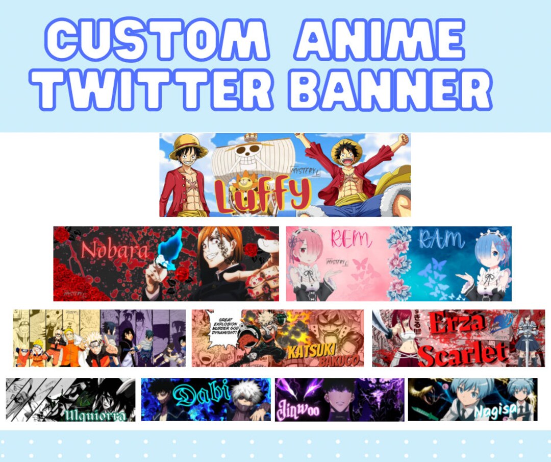 Custom Anime Banner - Etsy