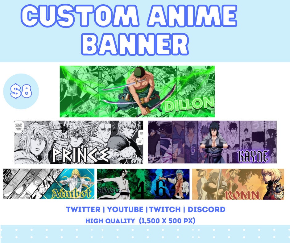 Custom Anime Banner - Etsy