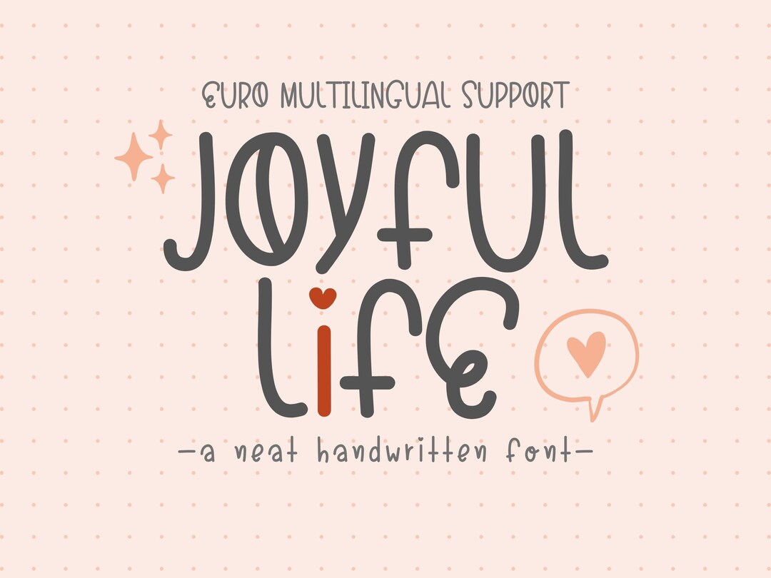 Joyful Life Neat Handwritten, Handwritting Font, Goodnotes Ipad, Taking ...