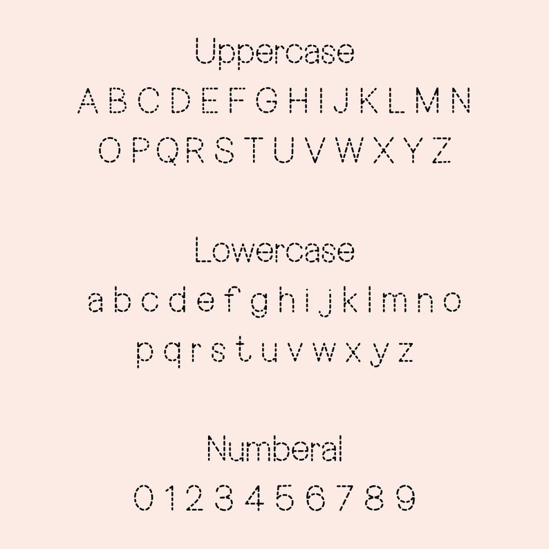 Simple Tracing Font | Dotted&dashed Teacher Font | Handwriting Practice ...