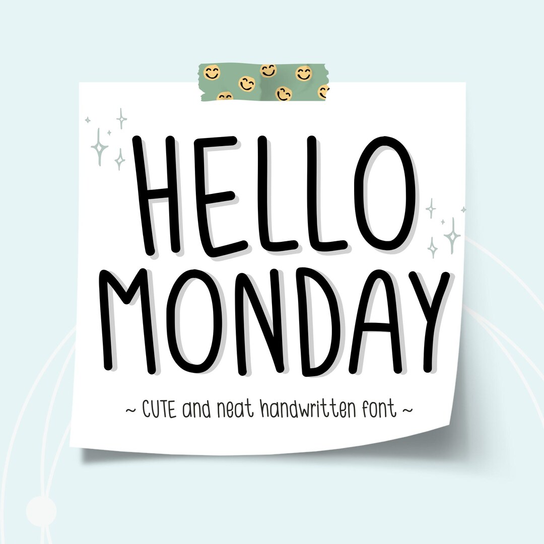 Neat Handwritten Font for Note Neat Font Handwritten Digital Font ...