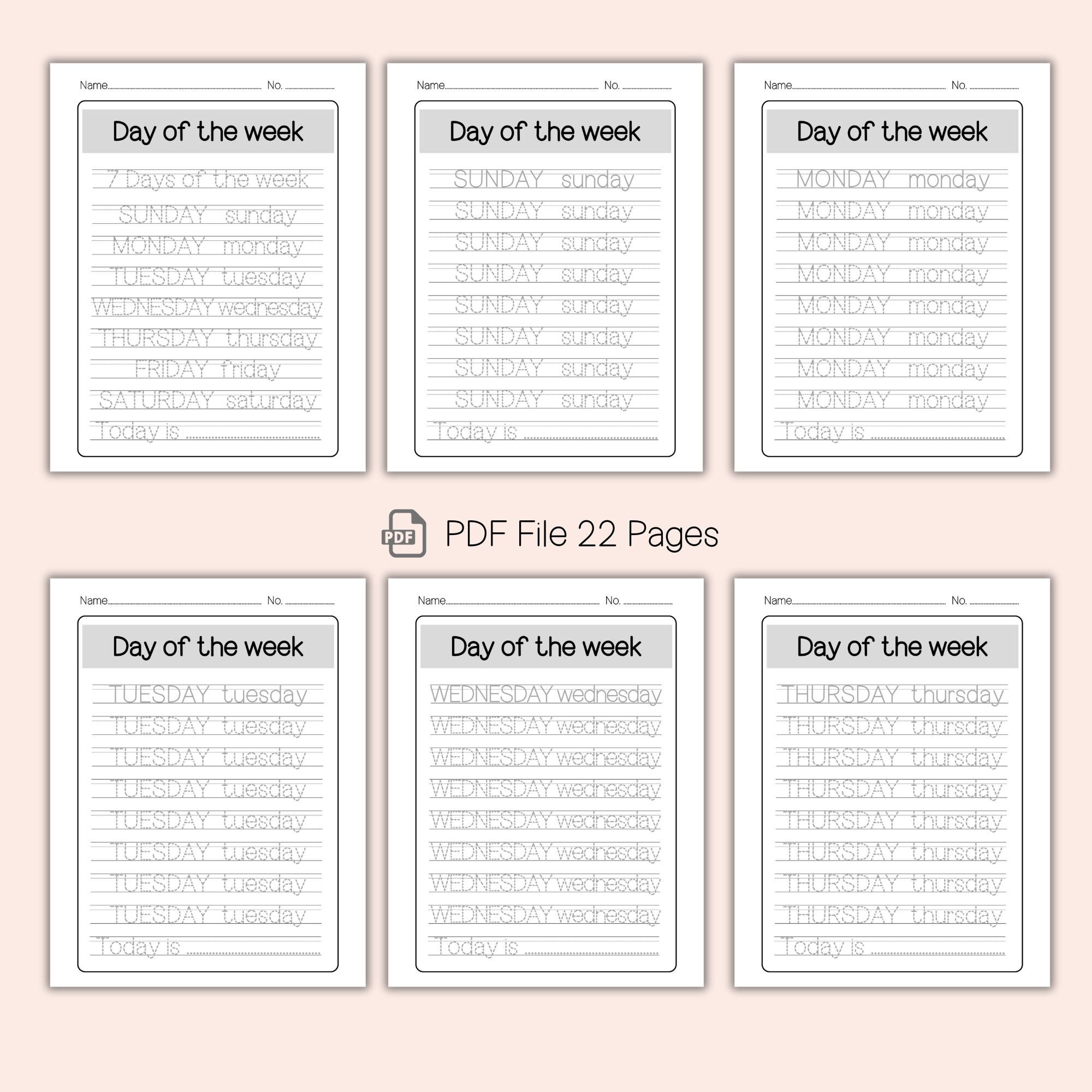 Preschool-kindergarten Handwriting, Alphabet Tracing Worksheets ...