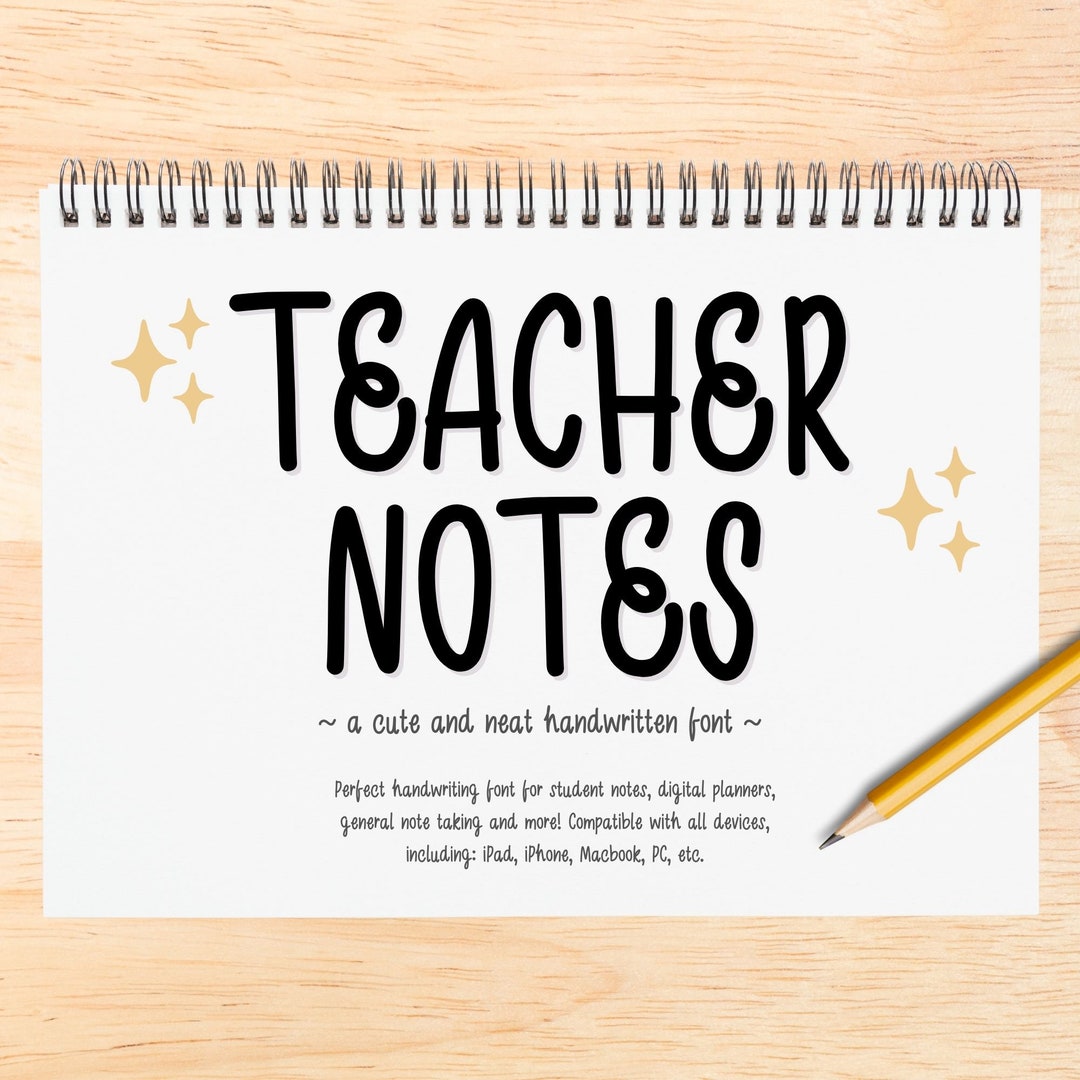 Neat Handwriting Font for Note | Neat Font Handwritten Digital Font ...