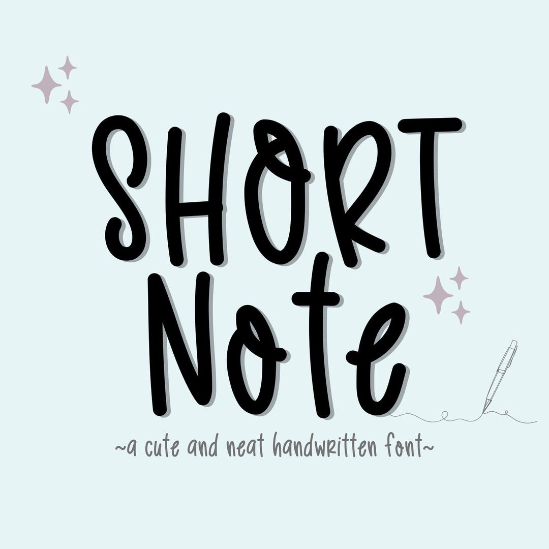 Handwritten Planner Script Font for Digital Planners, Goodnotes & iPad ...