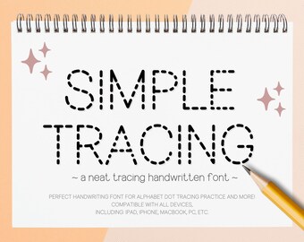 Tracing Font - Teacher Font, Student Fonts, Handwriting Fonts ...