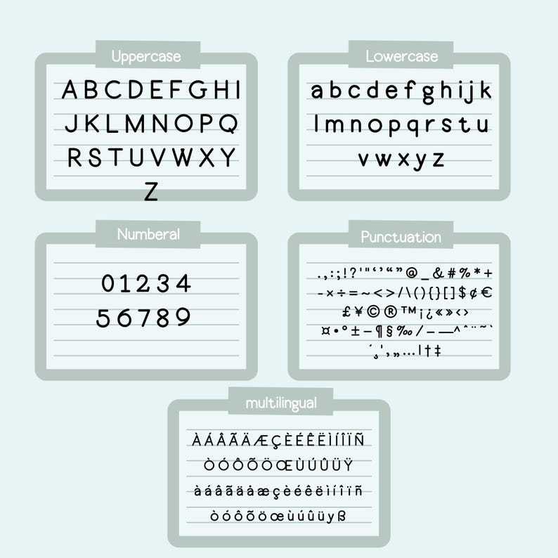 Goodnotes Handwritten Font for iPad and Digital Planner | Cute and Neat ...
