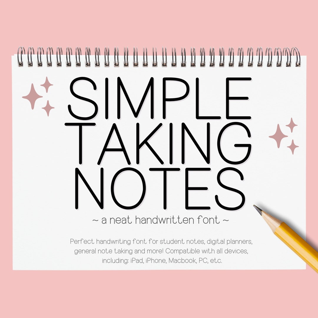 Neat Handwriting Font for Note | Neat Font Handwritten Digital Font ...