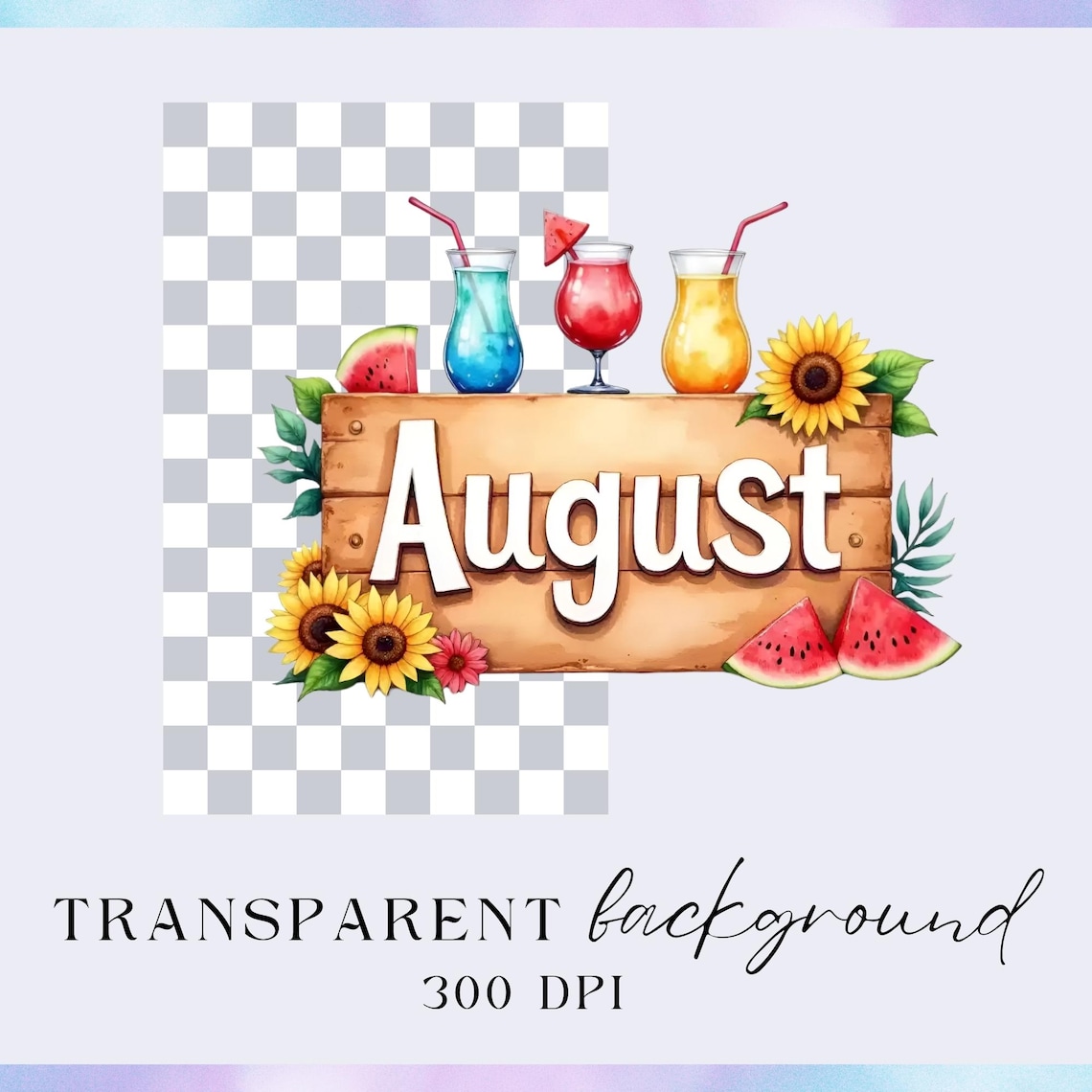 Months of the Year Watercolor Clipart, 12 Months Clipart Bundle ...