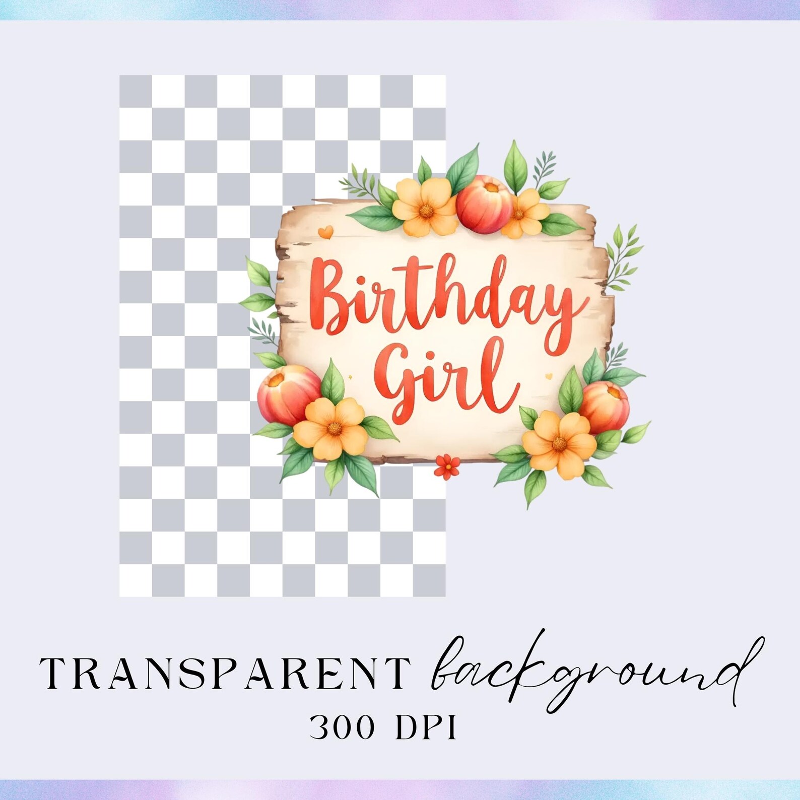 Peach Birthday Clipart Bundle, Cute Fruit PNG, Peaches Clip Art, First ...