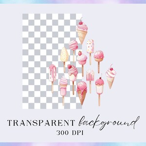 Ice Cream Cart Clipart Bundle, Pastel Fair Food Sweet Treats, Ice Cream ...