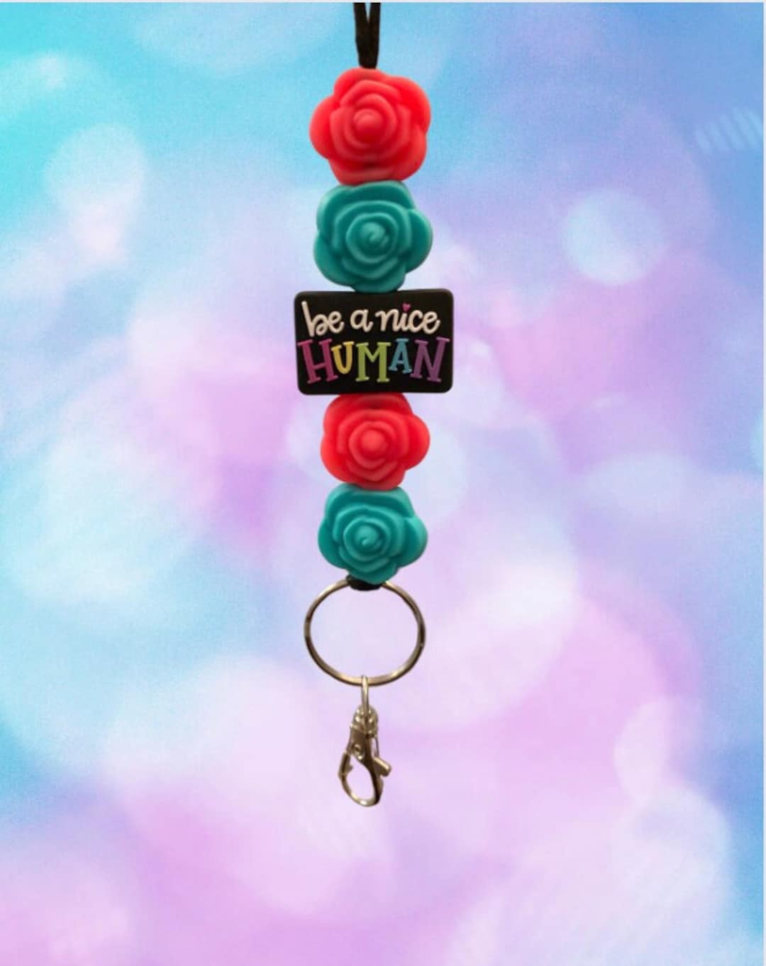 Be a Nice Human Lanyard - Etsy