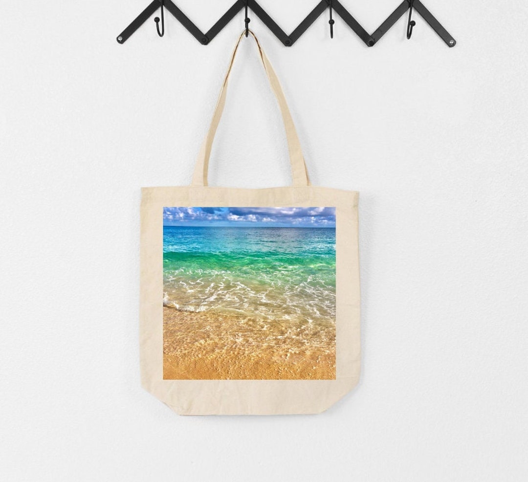 Hawaii Tote Bag Kahala Beach Bag Trendy Tote Beach Shoulder - Etsy
