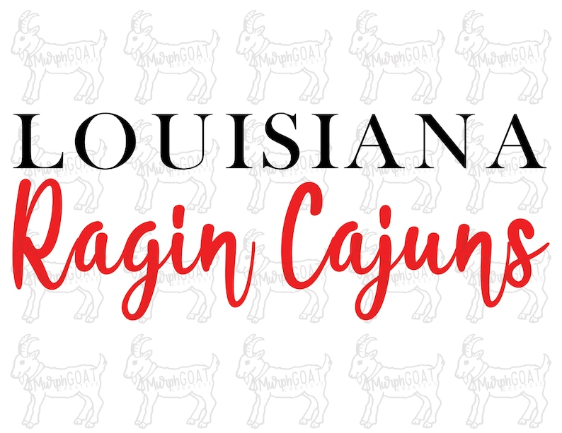 Louisiana Ragin Cajuns SVG - Etsy