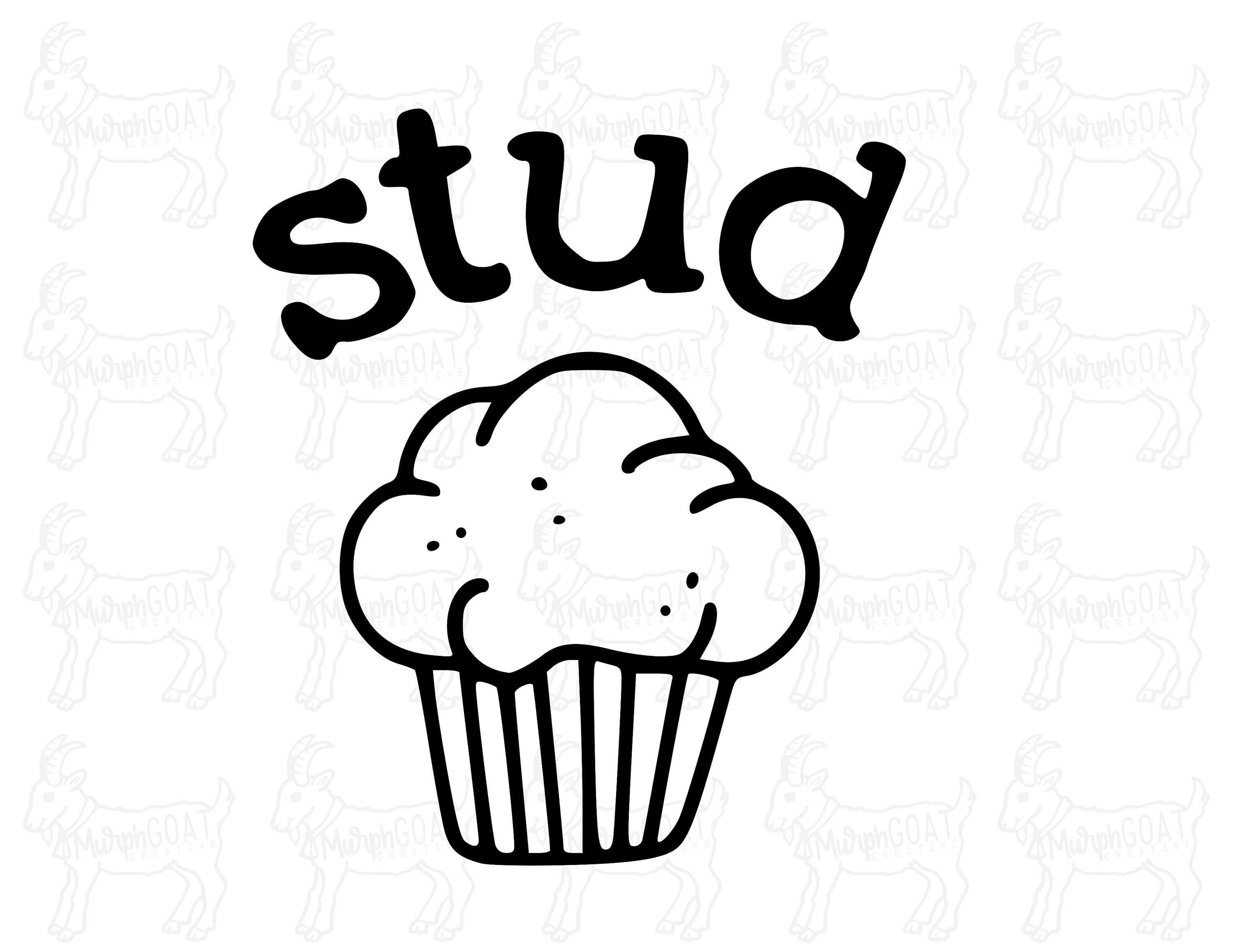 Stud Muffin SVG - Etsy
