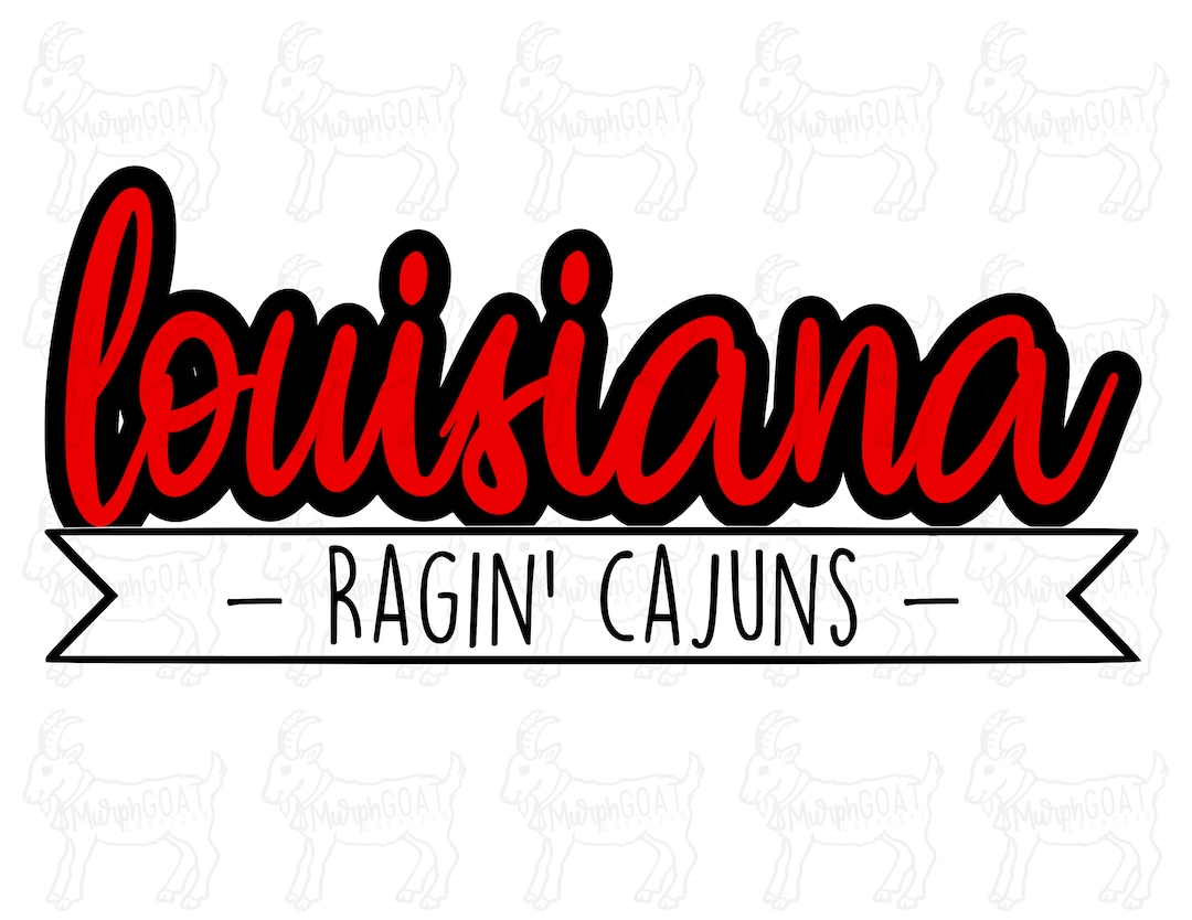 Louisiana Ragin Cajuns SVG - Etsy