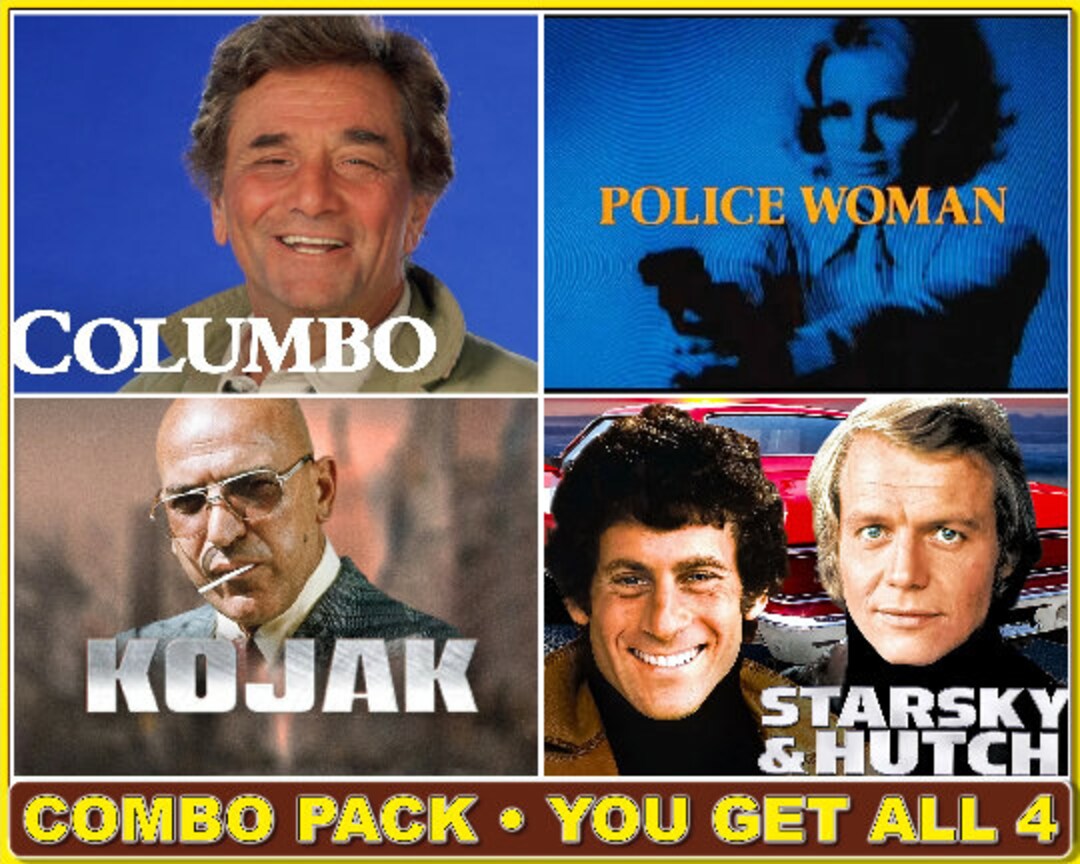 Police Detective Combo Pack 4 Complete Series Columbo - Etsy