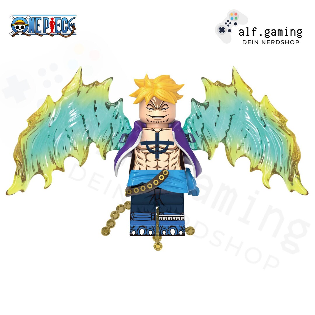 Marco the Phoenix Figure One Piece Whitebeard Mini MOC Block Brick ...