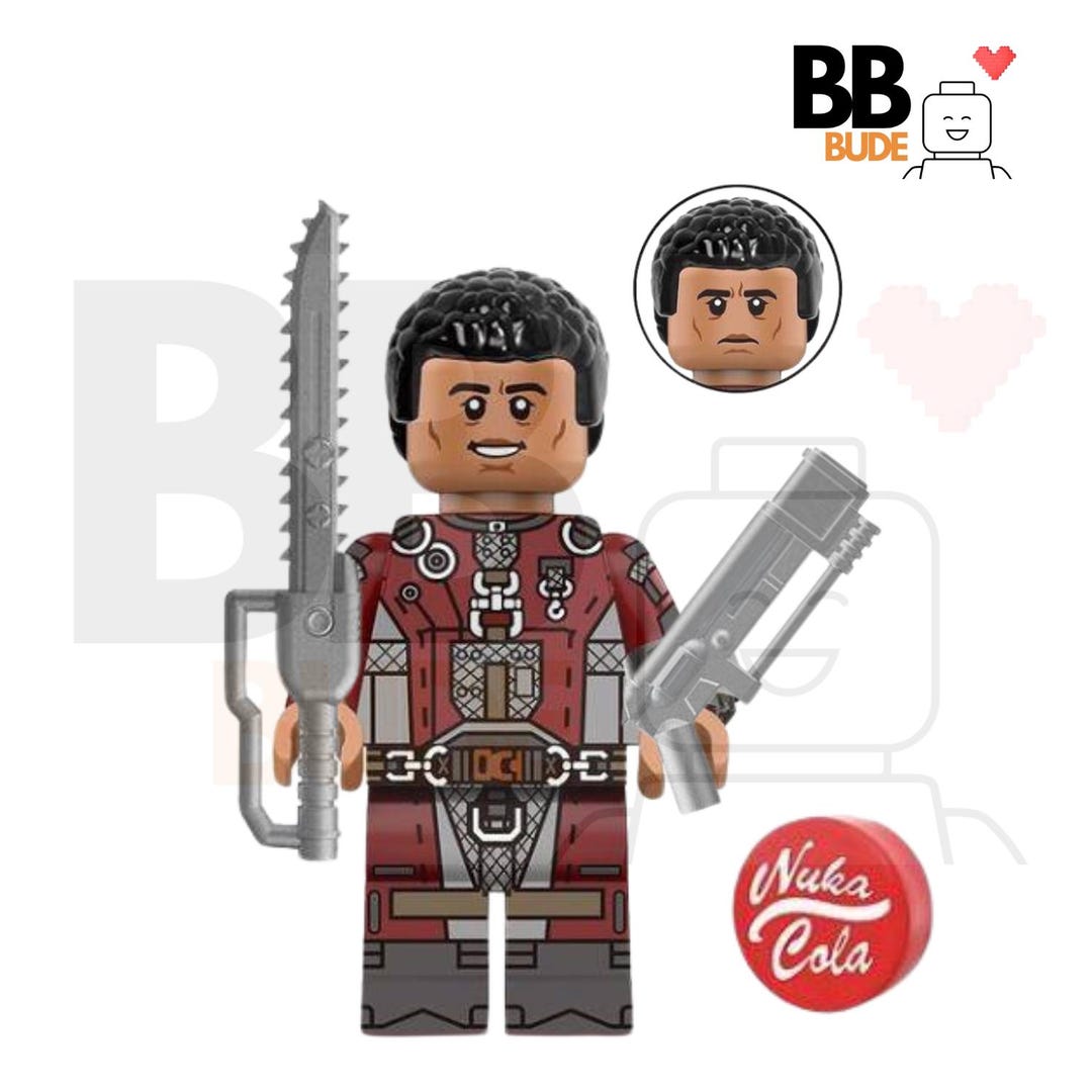 Fallout Maximus Mini Figure MOC Nuke Cola Custom Brick Block Clamp ...