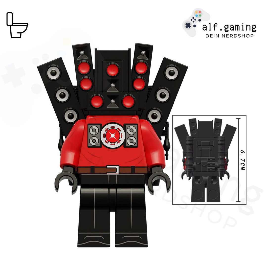 Skibidi Toilet Titan Audioman Figure Youtube Mini MOC Brick Block Clamp ...