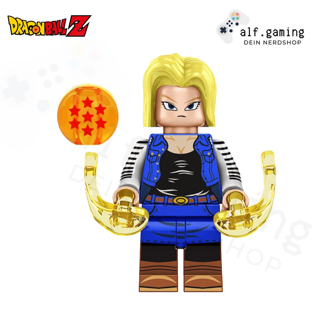 Android Cyborg C 18 Figure Dragonball Z OG Dragon Ball MOC Block Clamp ...