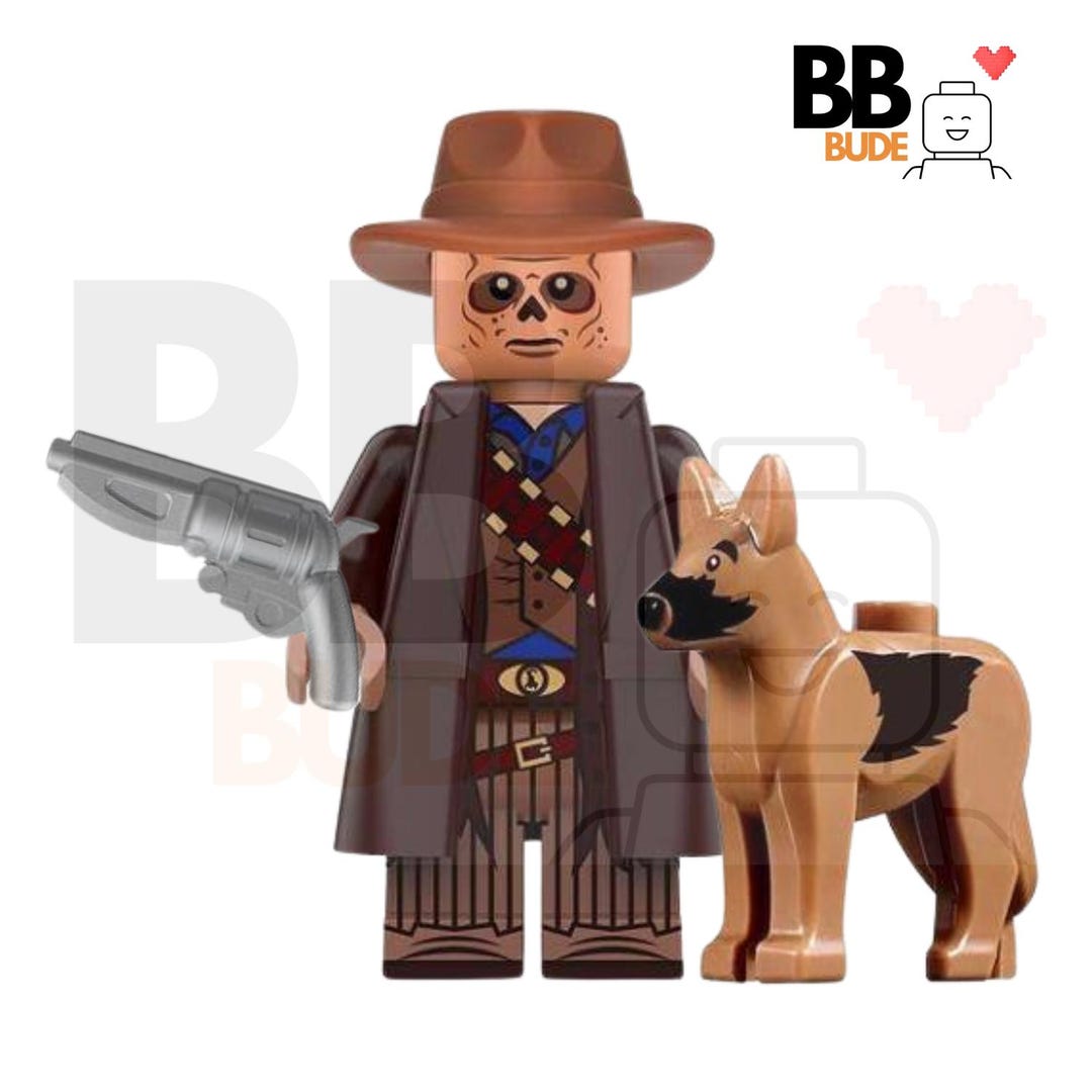 Fallout the Ghoul Mini Figure MOC Nuke Cola Custom Brick Block Clamp ...