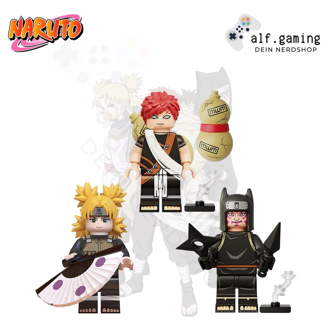 Naruto Team Gaara Mini Figure Set Anime Manga MOC Custom Brick Block ...