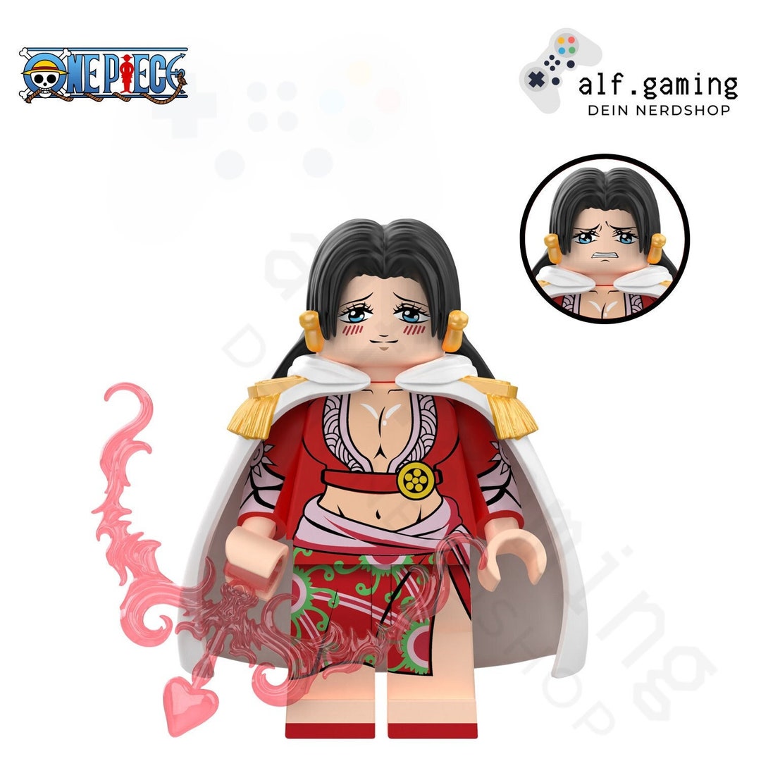 One Piece Anime Manga Ruffy Luffy MOC Custom Block Brick Clamp Building ...