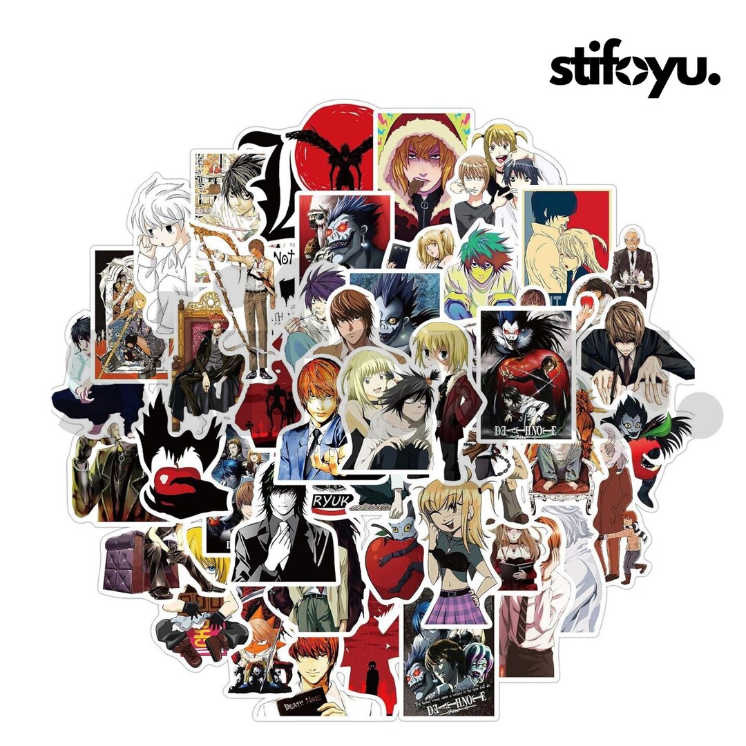 Death Note Anime Manga Sticker Set 50 Pieces of Ryuk and Rem Stickers ...
