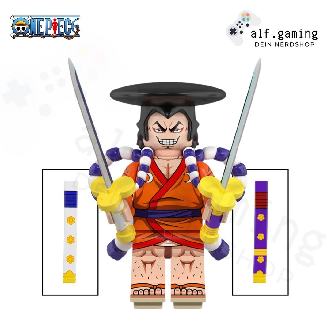 Kozuki Oden Mini Figure One Piece Wano Kuni MOC Block Brick Clamp ...