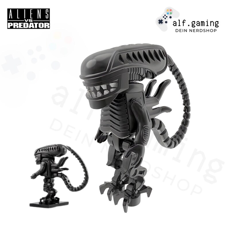 Alien Vs. Predator Xenomorph Mini Figure Clamp Building Blocks MOC ...