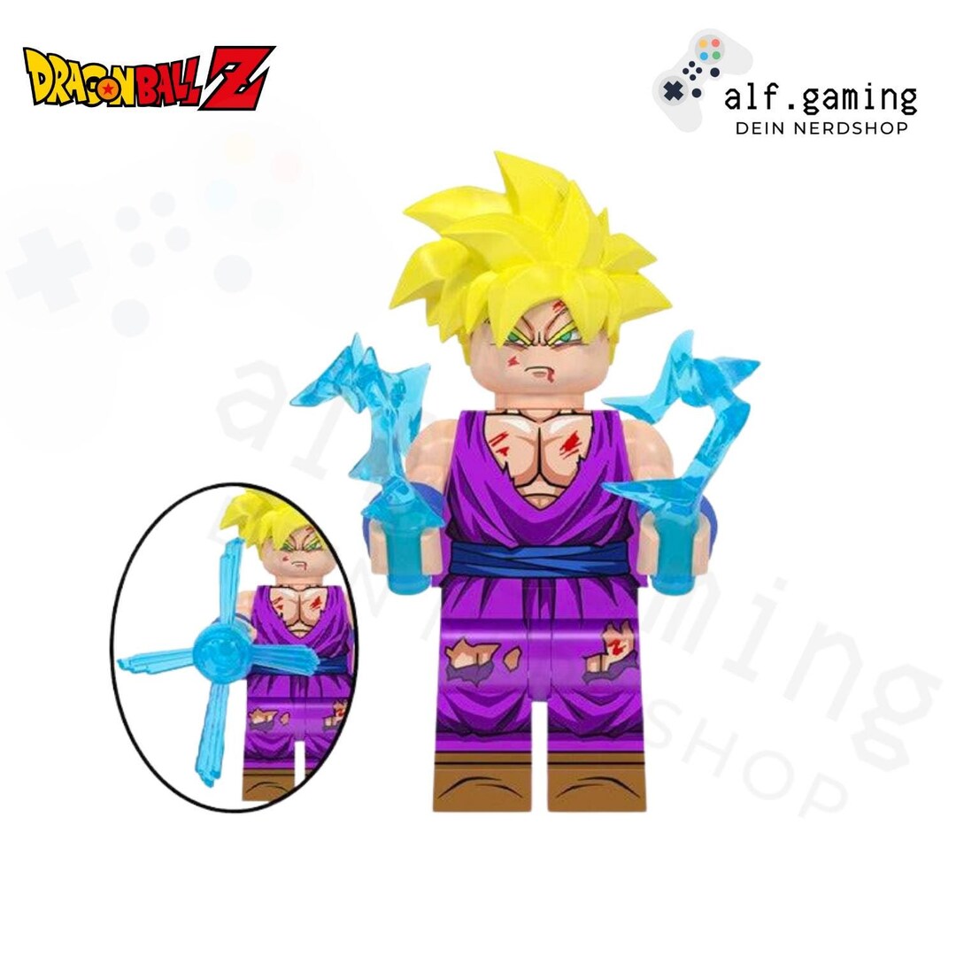 Son Gohan SSJ2 Mini Figure Dragonball Z Dragon Ball Block Brick Clamp ...