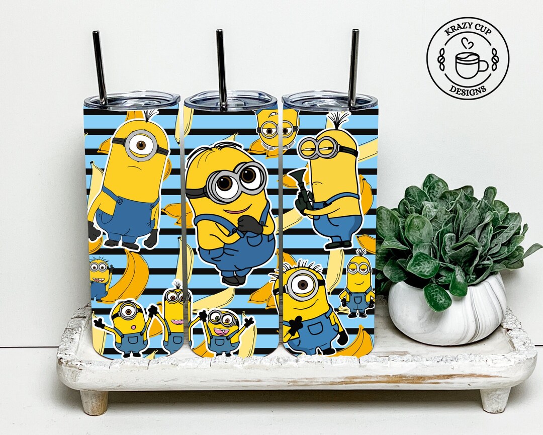 Minions Tumbler With Lid and Straw, Minions Cup to Go, Tumbler for Her ...
