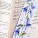 Bluebell Watercolor Bookmark, Floral Bookmark, Book Lover's Delight ...