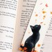 Black Cat Fall Leaves Bookmark, Cat Lover's Autumn Book Accessory ...