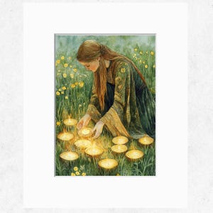 Imbolc Candle Ritual – Watercolor Mystical Art Print, Original Art - Etsy