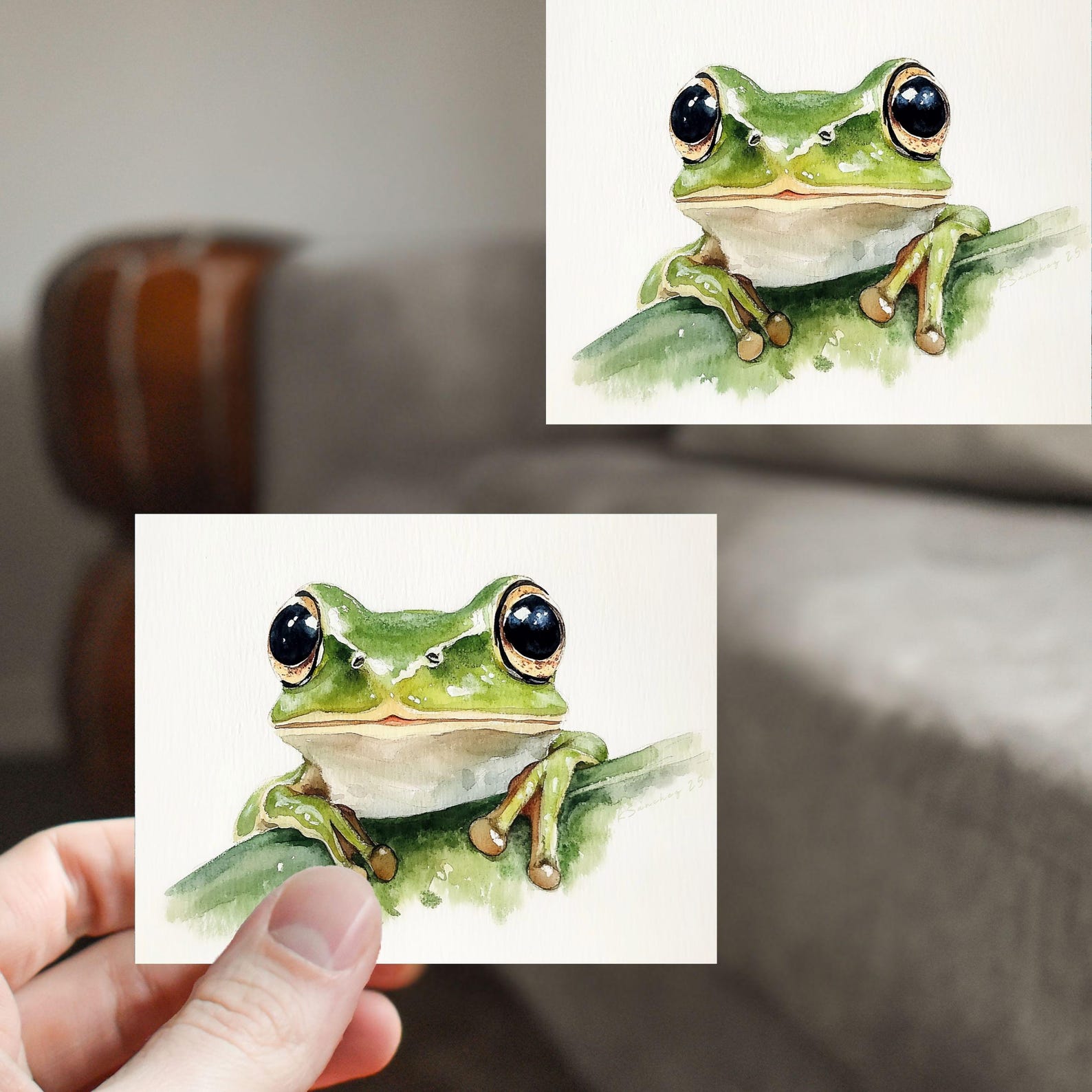 Little Explorer – Frog in the Wild Sticker – Laptop Sticker, Water ...