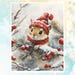 Christmas Dormouse Card, Watercolor Mouse Holiday Card, Winter Woodland ...