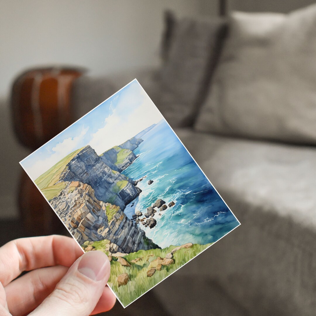 Famous Locations Vinyl Sticker, Cliffs of Moher in Ireland, Handmade ...