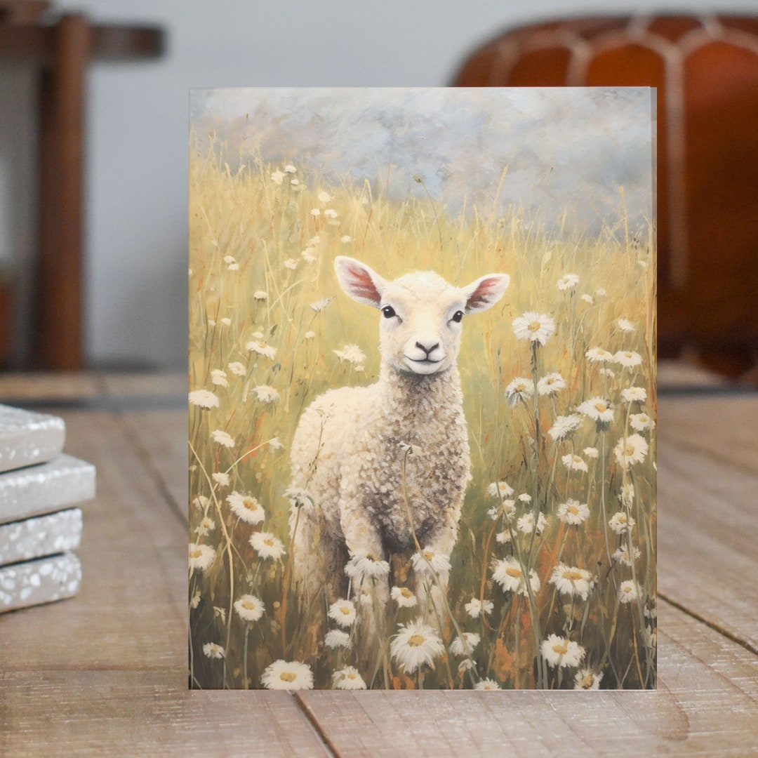 Passover Lamb Greeting Card, Jewish Cards Set, Notecards, Greeting ...