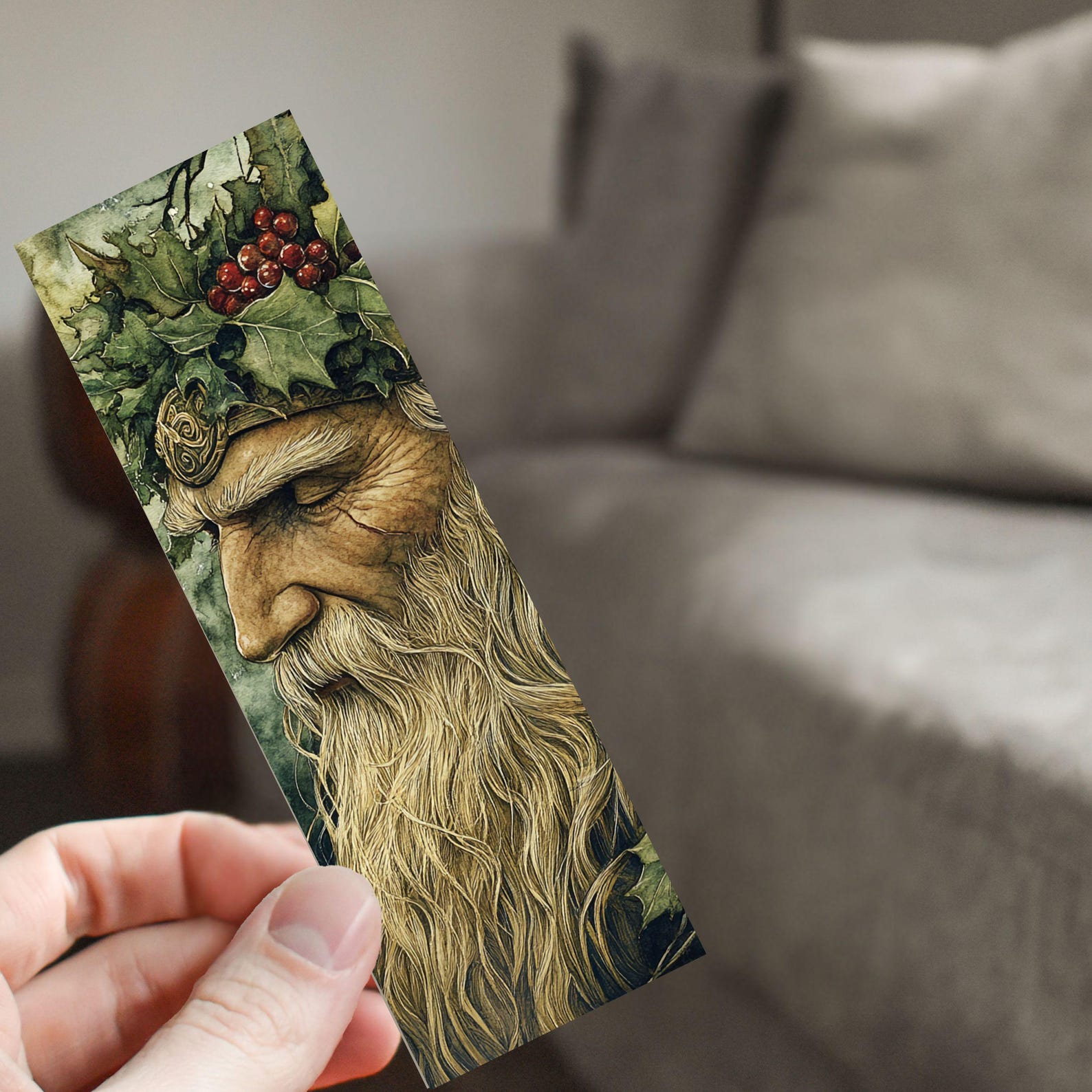 Ancient Holly King, Pagan Yule Magic, Mystical Winter Solstice ...