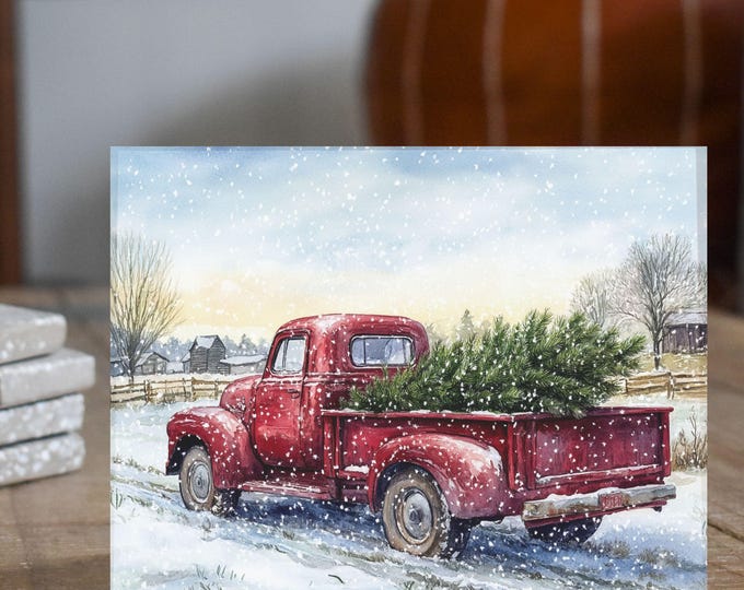 Wrapped in Holiday Cheer Christmas Card, Festive Woman With Gifts ...