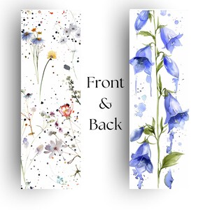 Bluebell Watercolor Bookmark, Floral Bookmark, Book Lover's Delight ...