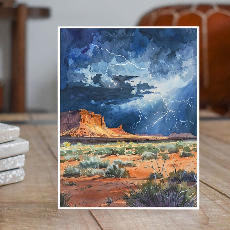 Desert Card - Etsy