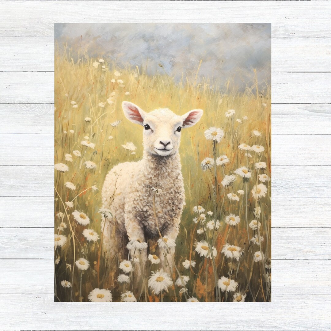 Lamb Greeting Card, Notecards, Invitations, Handmade Unique Stationary ...