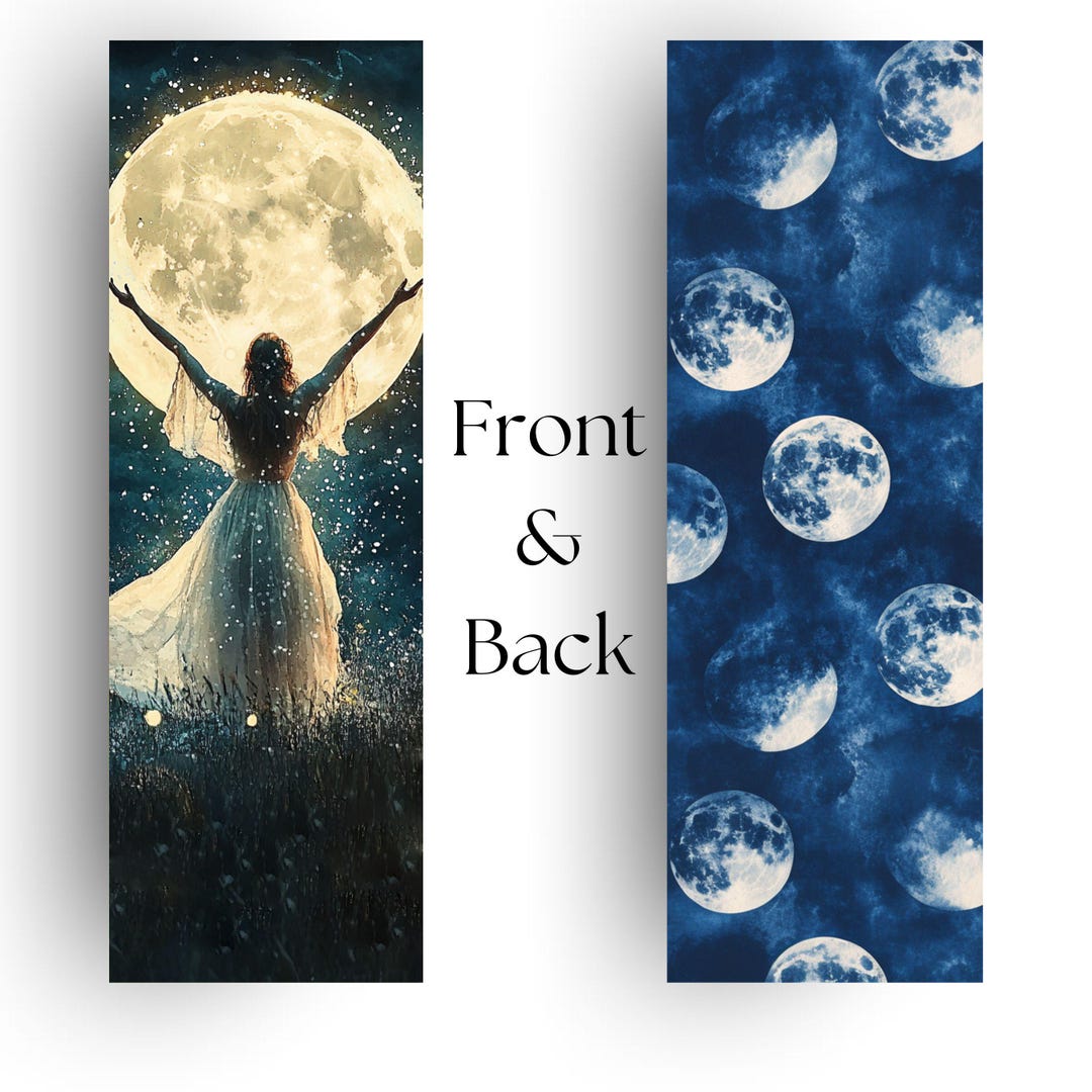 Drawing Down the Moon Bookmark, Pagan Ritual Art, Spiritual Reading ...