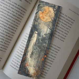 Ghostly Wanderer Bookmark, Spooky Ghost Art, Halloween Bookmark, Book ...