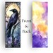 The Celestial Phoenix – A Symbol of Renewal Bookmark, Watercolor ...