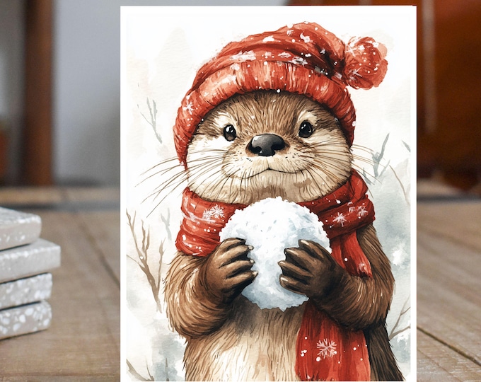 Winter Forest Christmas Cards, 8 Matching Holiday Note Cards, Blank ...